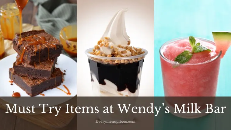Wendy's Milk Bar Menu With Prices [June 2024 Updated]
