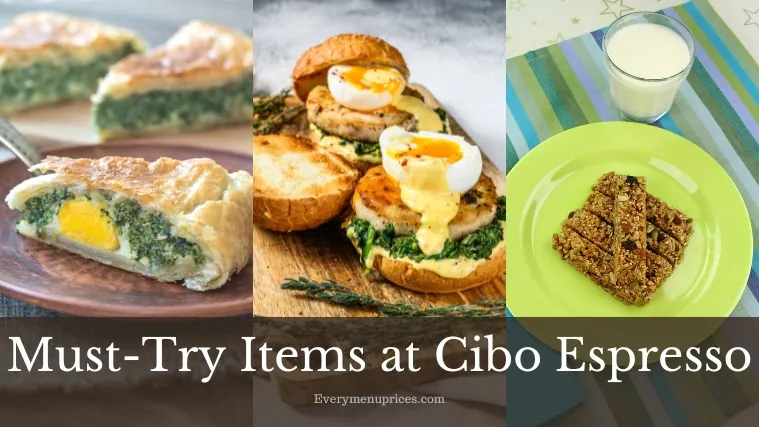 Cibo Espresso Menu With Prices [June 2024 Updated]